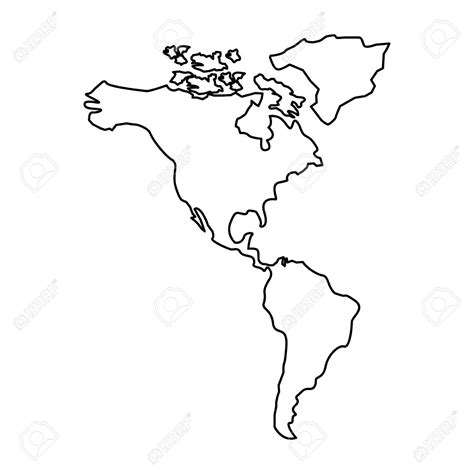 America Outline Vector At Getdrawings Free Download