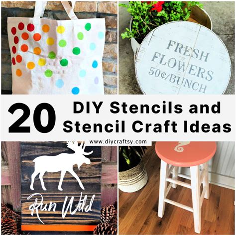 20 Diy Stencils And Stencil Craft Ideas