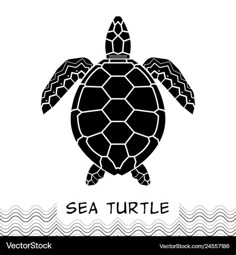 Sea Turtle Icon Royalty Free Vector Image Vectorstock