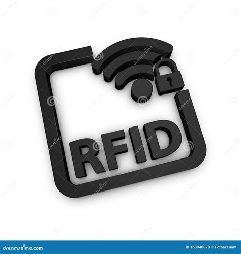 Rfid Tag Symbol Concept Of Packaging Symbols Cartoon Vector
