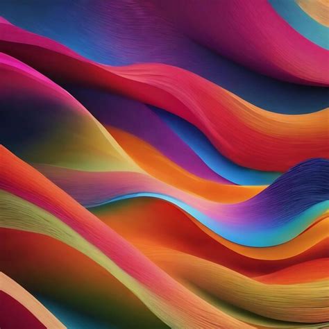 Premium Photo Abstract Wave Background Multicolored Wave Concept Modern Gradient Background