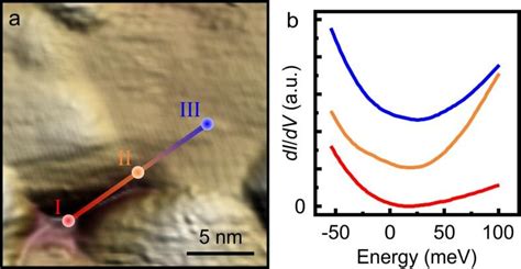 A Scanning Tunneling Microscopy Topography Image Of A Pit B Download Scientific Diagram