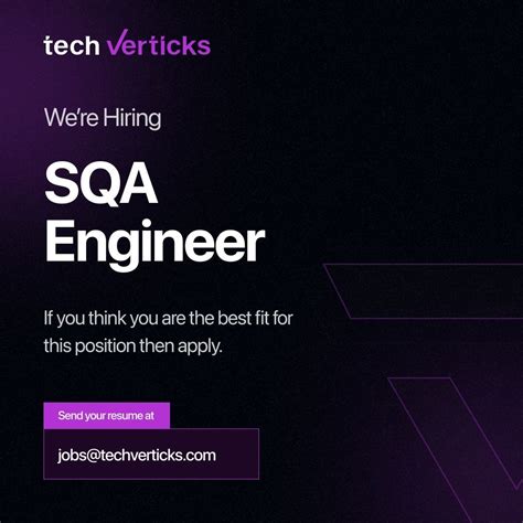 Tech Verticks On Linkedin Sqaengineer Qualityassurance Techcareers