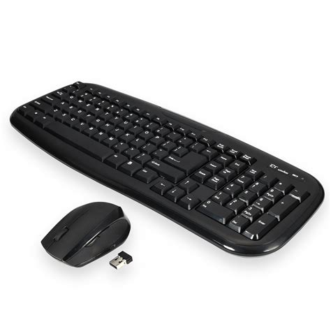 Onn Soft Touch Wireless Keyboard And Mouse Black