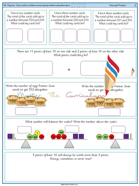 Year 3 Solve Number Problems And Practical Problems Using These Ideas Master The Curriculum