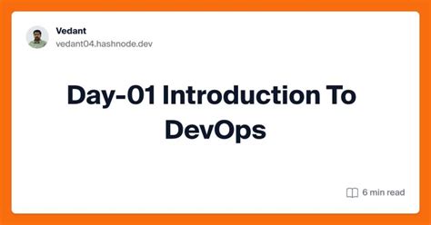 Vedant Adhe On Linkedin Day 01 Introduction To Devops