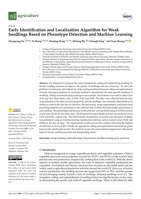 Pdf Early Identification And Localization Algorithm For Weak