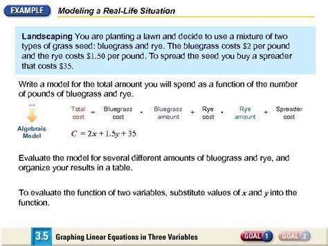 3 5 Graphing Linear Equations In 3 Variables
