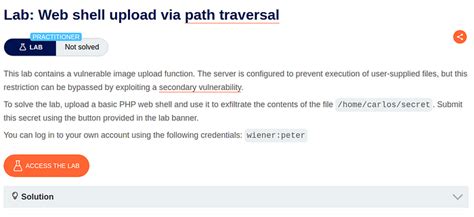 web shell upload via path traversal by cybersecurity educ medium