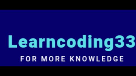 Learncoding33