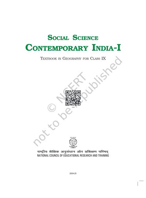 Ncert Social Science Contemporary India I Textbook In Geography For Class Ix At ₹ 70 Piece