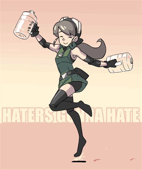 Safebooru 1girl Animated Animated  Black Legwear Bottle Brown Hair