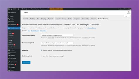 Woocommerce Remove Edit Added To Your Cart Message