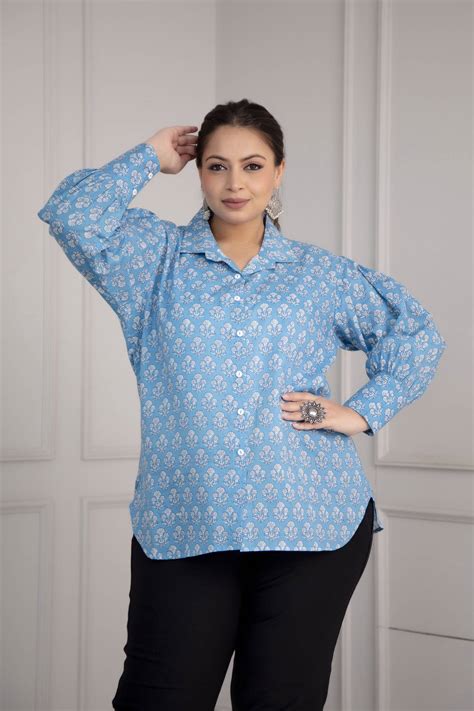 Plus Size Women Shirts Adiricha Fashion