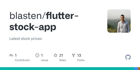 Github Blastenflutter Stock App Latest Stock Prices