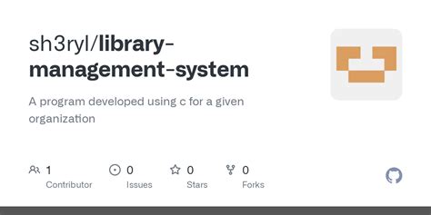 Github Sh Ryl Library Management System A Program Developed Using C For A Given Organization