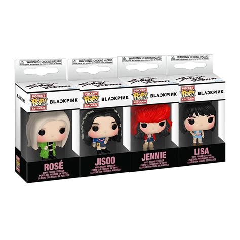 Funko Pop Blackpink Keychains Jisoo Rose Jennie Lisa Keychain Action