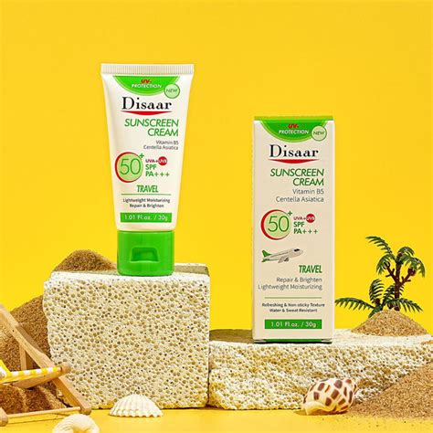 Disaar Sunscreen cream SPF 50+ PA+++ Repair & Brighten, Lightweight ...