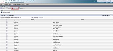 How To Remove A Tftp File On Cucm 14 0 1 13900 155 Cisco Community