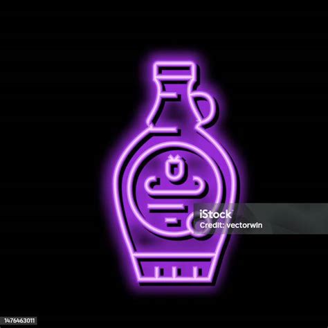 시럽 블랙베리 네온 글로우 아이콘 일러스트 레이 션 0명에 대한 스톡 벡터 아트 및 기타 이미지 0명 과일 딸기 Istock