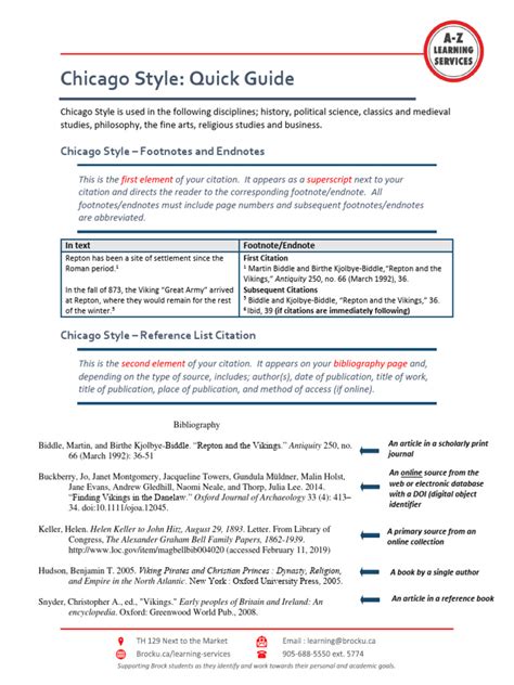 Chicago Style Guide Pdf Citation Note Typography