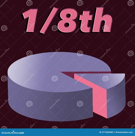 Here Is Pie Chart Showing A Slice Of Pie That Represents One Eighth 1 8th Stock Illustration Here Is Pie Chart Showing A Slice Of Pie That Represents One Eighth 1 8th Stock Illustration