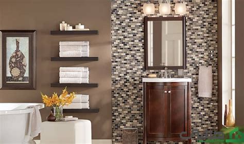 9 ایده متفاوت و خاص برای تزیین دیوار دستشویی با هزینه ی کم و مقرون به صرفه مجله دکوراسیون هشتی