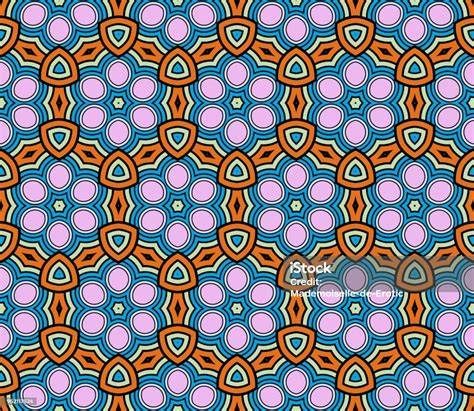 완벽 한 기하학적 선형 텍스처입니다 원래 기하학 퍼즐입니다 배경 막입니다 벡터 일러스트입니다 디자인 벽지 패션 인쇄에 대 한 0명에 대한 스톡 벡터 아트 및 기타 이미지