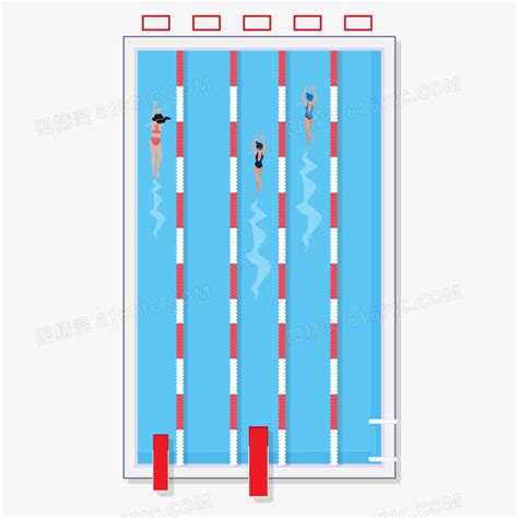 卡通手绘游泳赛道泳池元素图片免费下载png素材编号vj9irx8eo图精灵