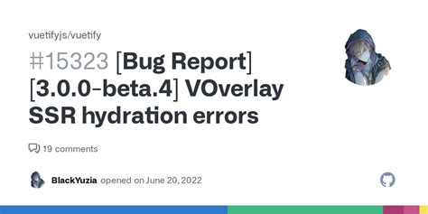 Bug Report 300 Beta4 Voverlay Ssr Hydration Errors · Issue 15323