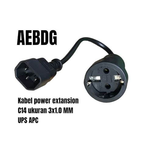 Jual Schuko Kabel UPS Pdu Iec 320 C14 Cee7 4 Adaptor Power Extension Sambungan Listrik Cee7 7 AC