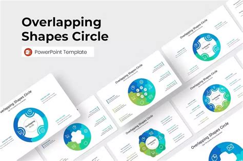 Overlapping Shapes Infographic PowerPoint Template Design Shack
