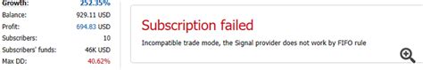 Help Mt4 Subscription Failed Forex Signals General Mql5 Programming Forum