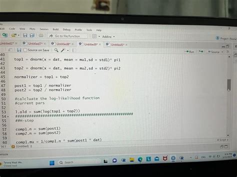 Solved This Is Code For Gaussian Mixture Model Clustering I