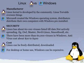 Overview Linux Ppt PPTX