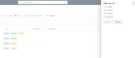 Microsoft List Formatting Choice Field With Multiple Selections Microsoft Qanda