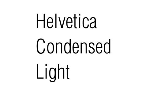 Helvetica Condensed Light Font Free Font Download