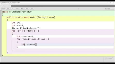 Java Program To Print All Prime Numbers From 1 To 100 Print Prime