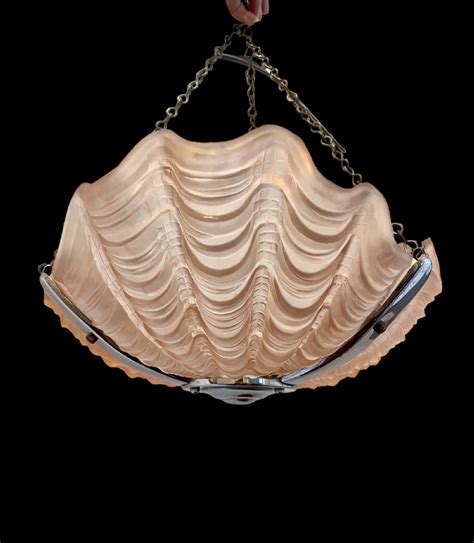 Art Deco Clam Shell Ceiling Light