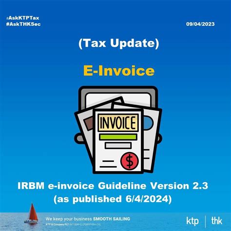 Thk Group Of Companies On Linkedin Irbm E Invoice Guideline Version 2 3 As Published 6 4 2024