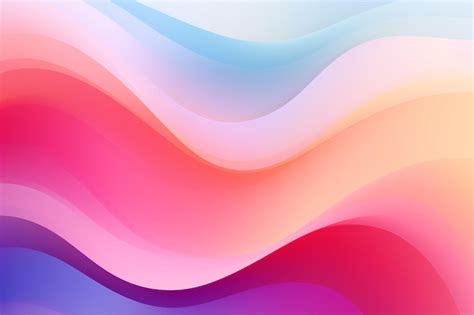 Modern Geometric Shapes Gradient Background Premium Ai Generated Image