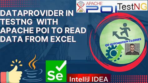 Dataprovider With Apache Poi In Testng Youtube