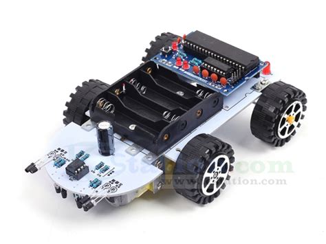 Diy Kit Intelligent Obstacle Avoidance Tracking Car Fun Soldering Projects
