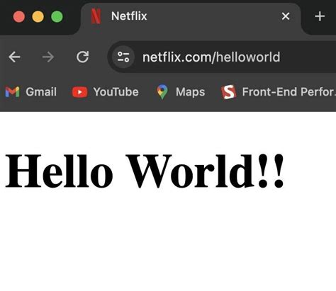 Netflix Has A Helloworld Page In Production Do You Know Why Loading For A Health