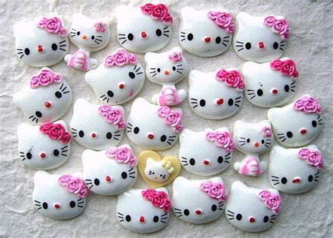 Hello Kitty 23 Cabochons Charms Pack C Kawaii Shop Japan
