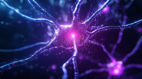 Futuristic Sci Fi Energy Flow With Electric Blue And Deep Violet Glowing Strands Resembling