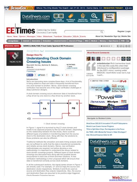 Understanding Clock Domain Crossing Issues Design How To Pdf Electronic Circuits Signal