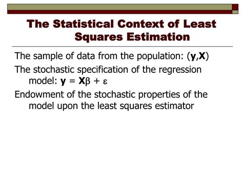 Ppt Finite Sample Properties Of The Least Squares Estimator Powerpoint Presentation Id