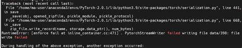 【昇腾】npu snt9b裸金属服务器训练中途报错pytorchstreamwriter failed解决方案 云社区 华为云