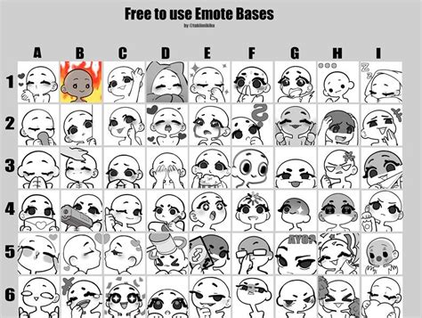 Emote Bases Loumons Ko Fi Shop Cosas De Dibujo Expresiones De Dibujo Tutorial De Dibujo